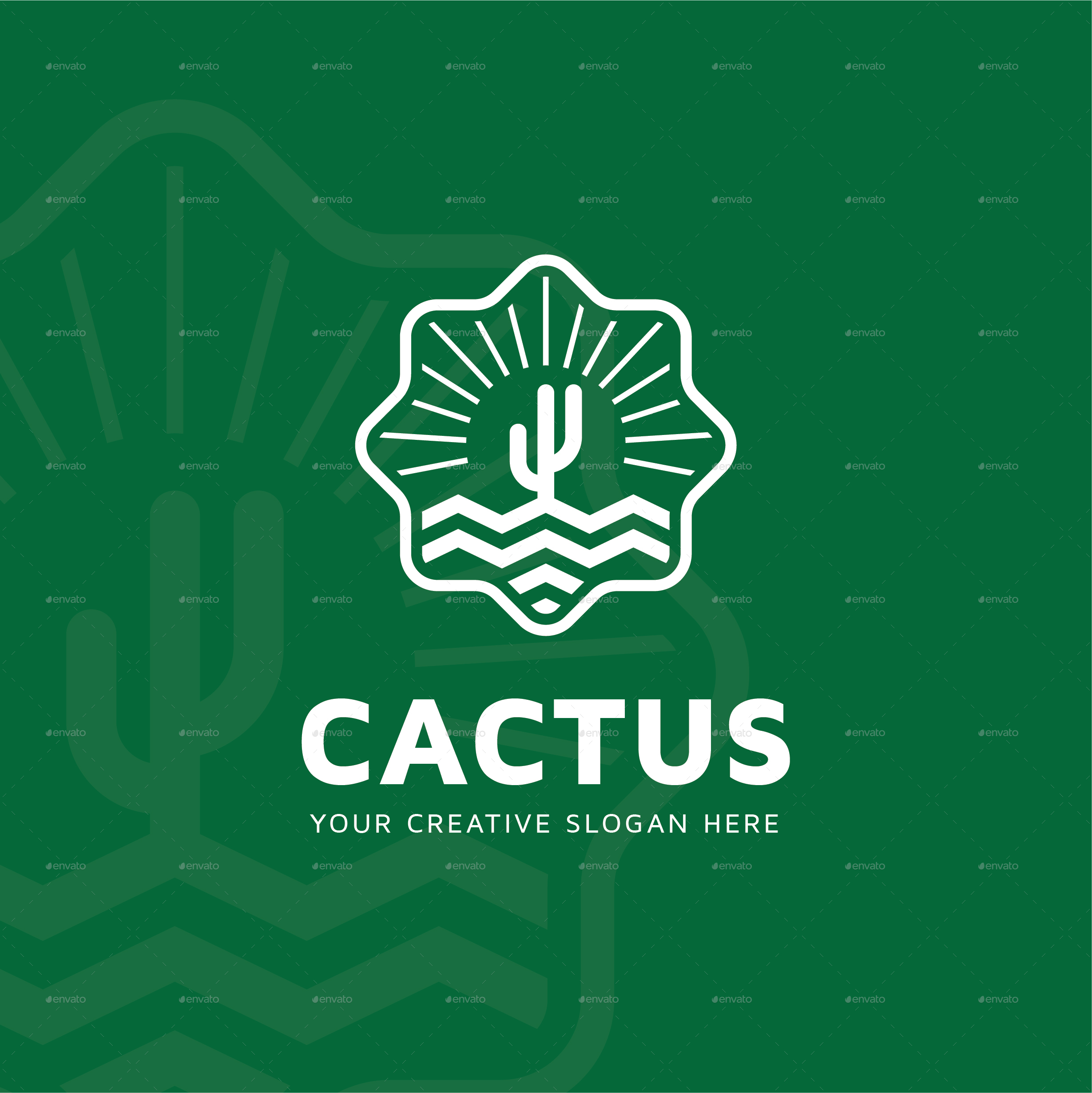 Cactus Logo, Graphics | GraphicRiver