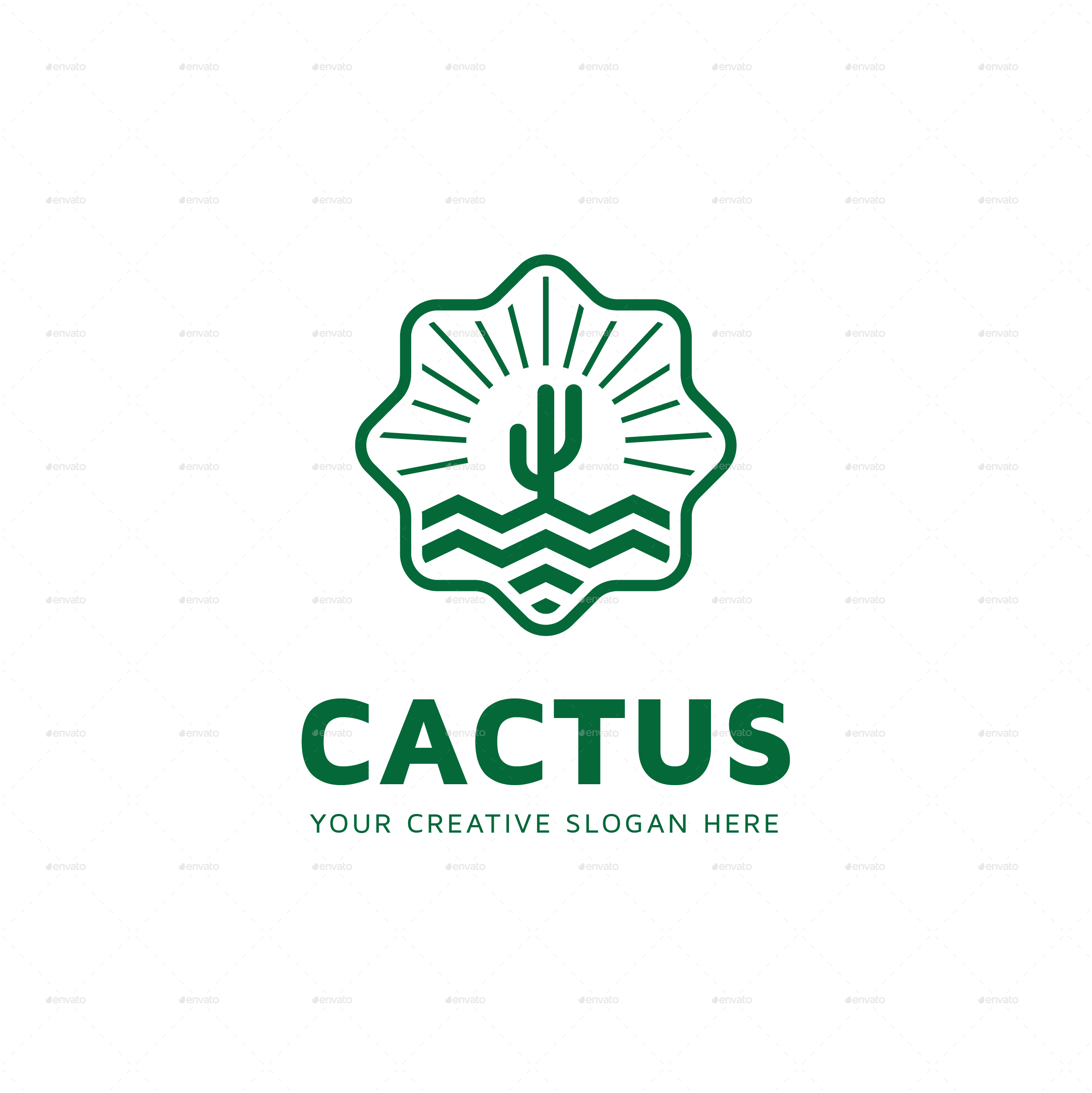 Cactus Logo, Graphics | GraphicRiver