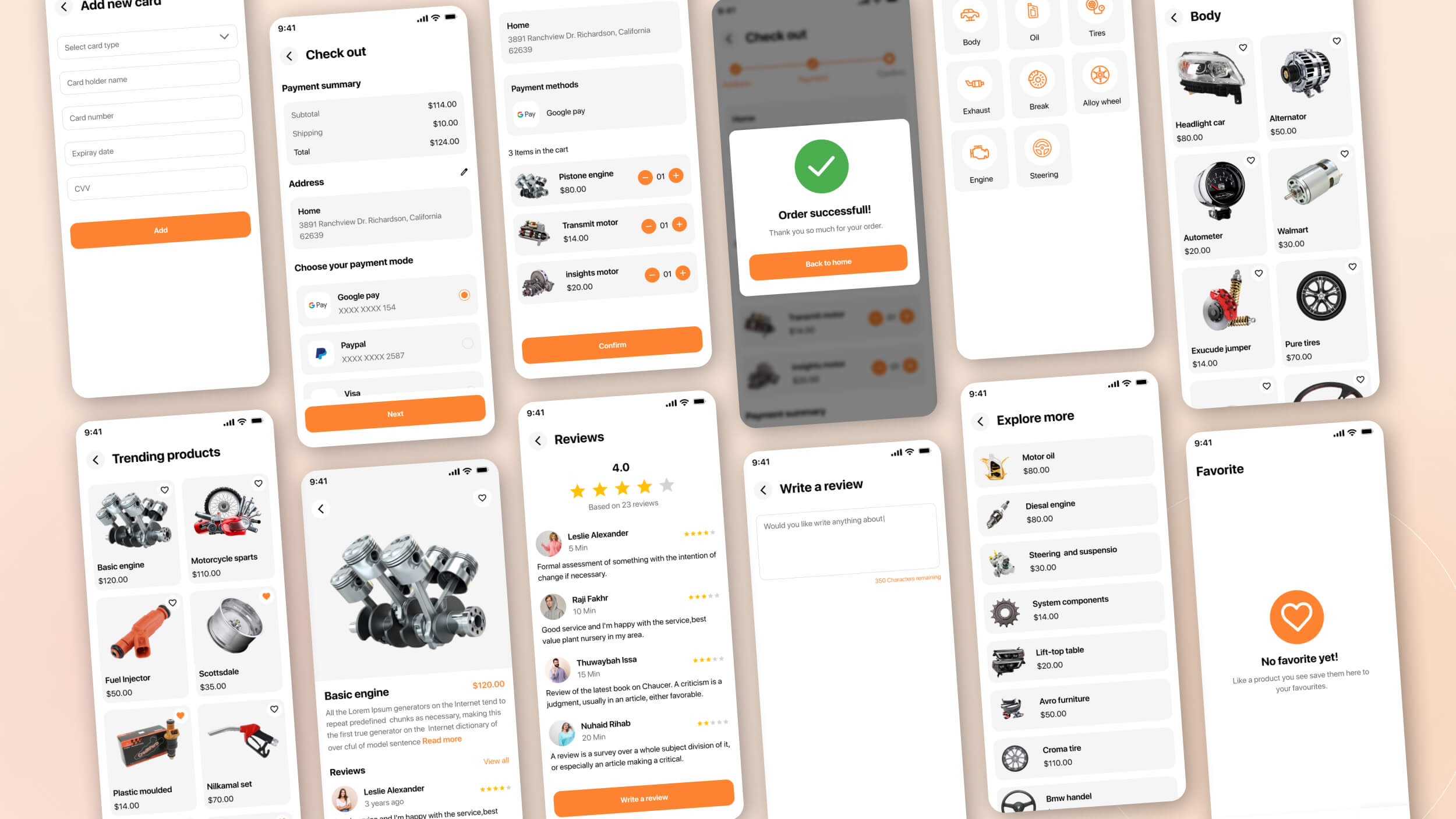 AutoParts Store App - E-commerce Store app in Flutter 3.x (Android, iOS) with WooCommerce Full ...