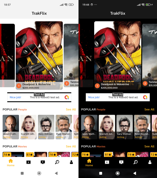 TrakFlix - Ultimate Movies & Tv Shows Tracking App - Flutter, Admob, Firebase, OneSignal by AzmarDev