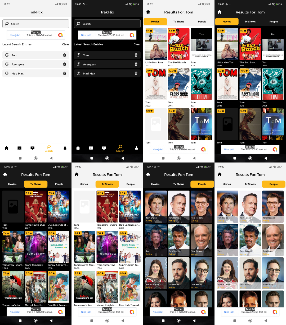 TrakFlix - Ultimate Movies & Tv Shows Tracking App - Flutter, Admob, Firebase, OneSignal by AzmarDev