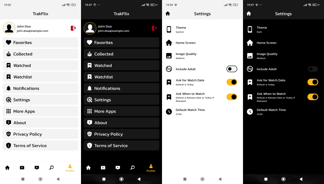 TrakFlix - Ultimate Movies & Tv Shows Tracking App - Flutter, Admob, Firebase, OneSignal by AzmarDev