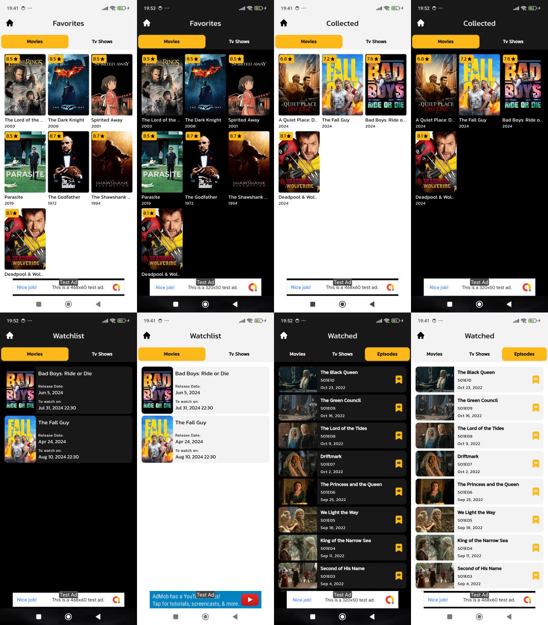 TrakFlix - Ultimate Movies & Tv Shows Tracking App - Flutter, Admob, Firebase, OneSignal by AzmarDev