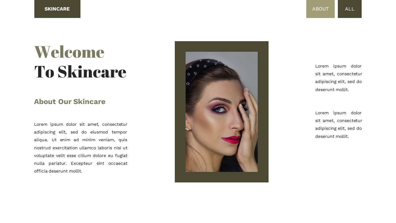 Skincare - Beauty Google Slide Templates, Presentation Templates ...