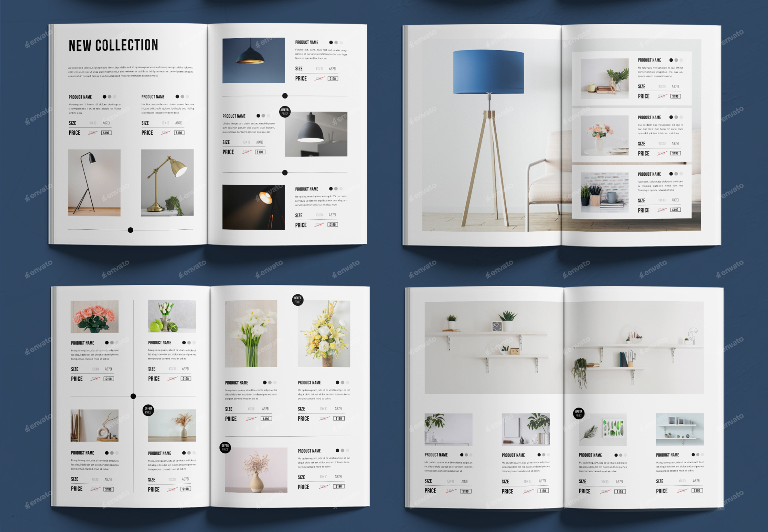 Minimal Product Catalog Layout, Print Templates | GraphicRiver