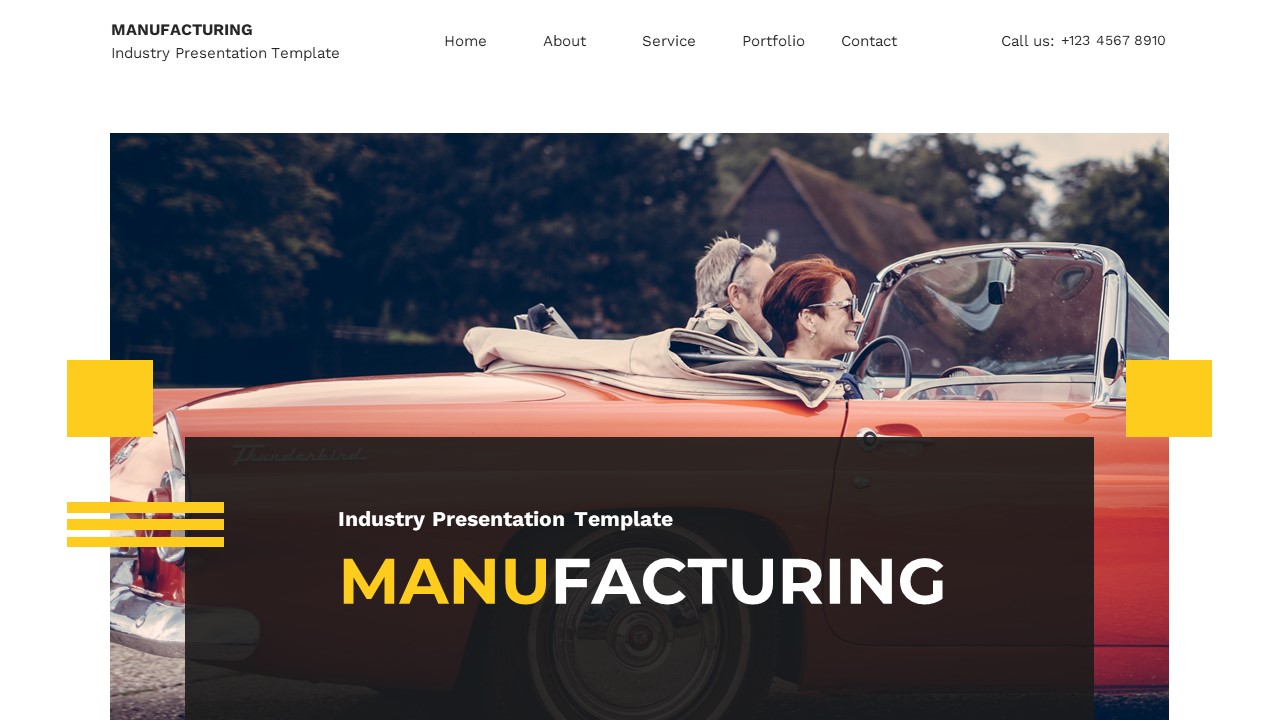 Manufacturing - Industry Google Slide Templates, Presentation Templates
