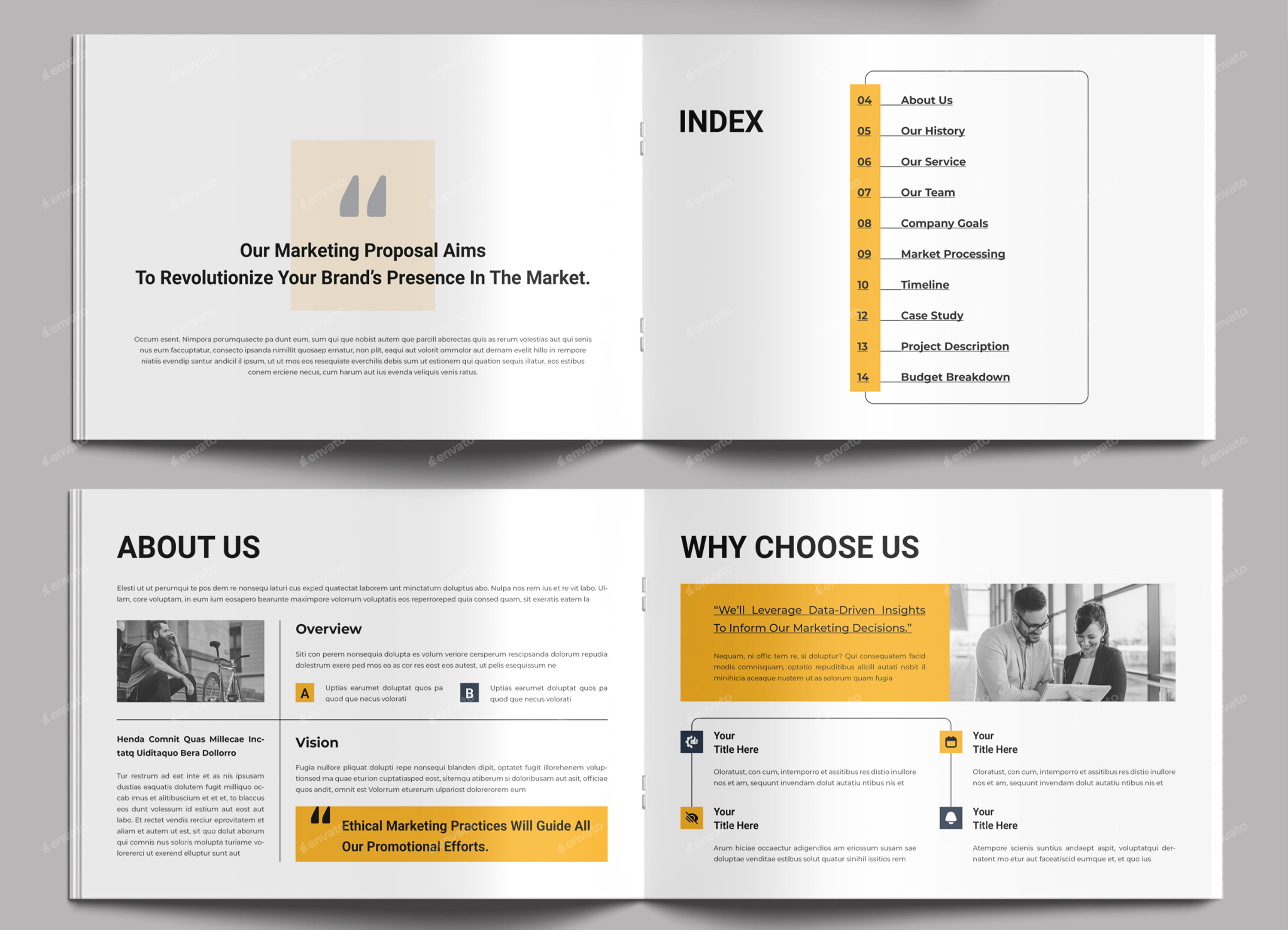 Marketing Proposal Layout Design Template, Print Templates | GraphicRiver