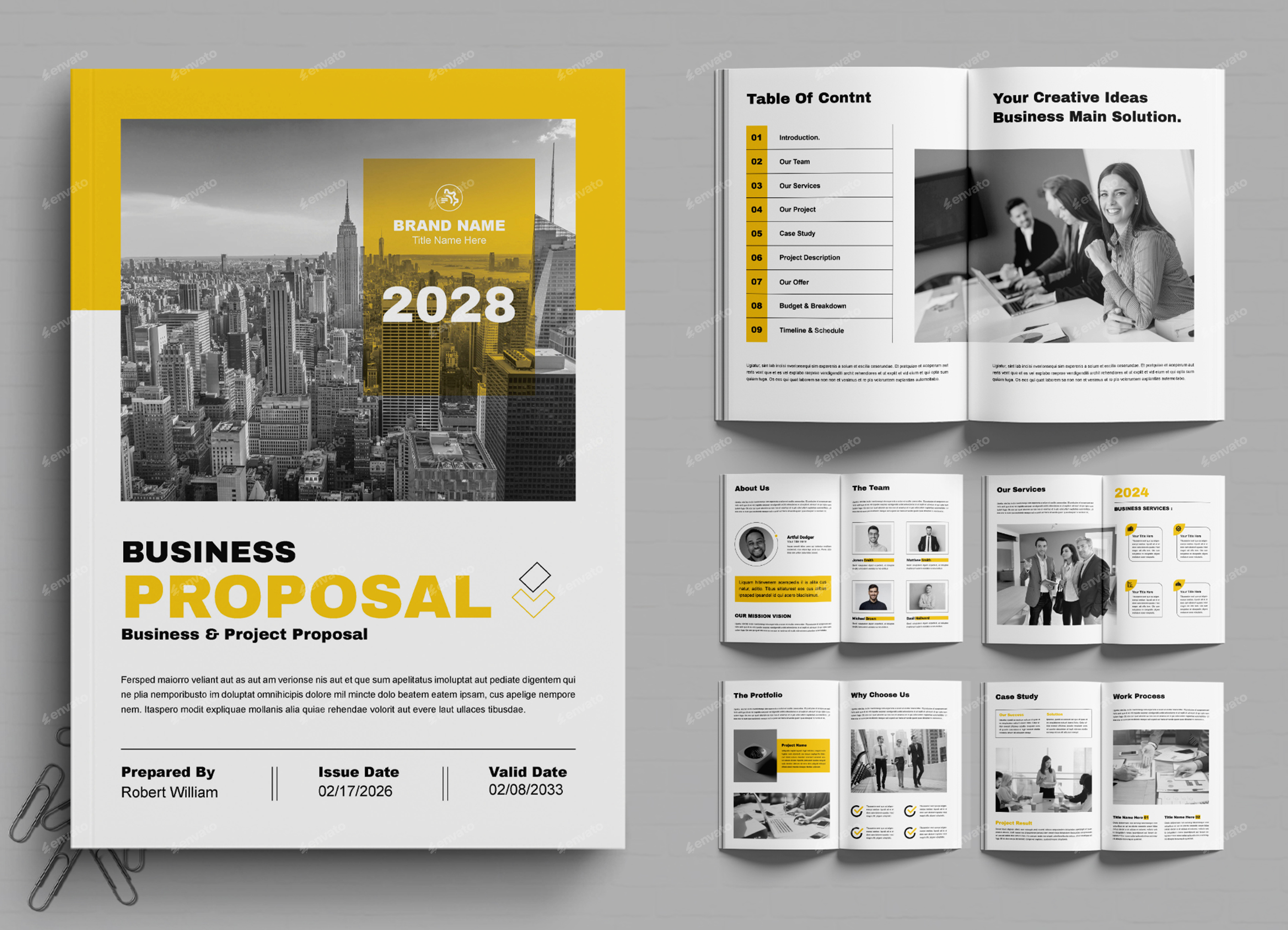 Business Proposal Design Template, Print Templates | GraphicRiver