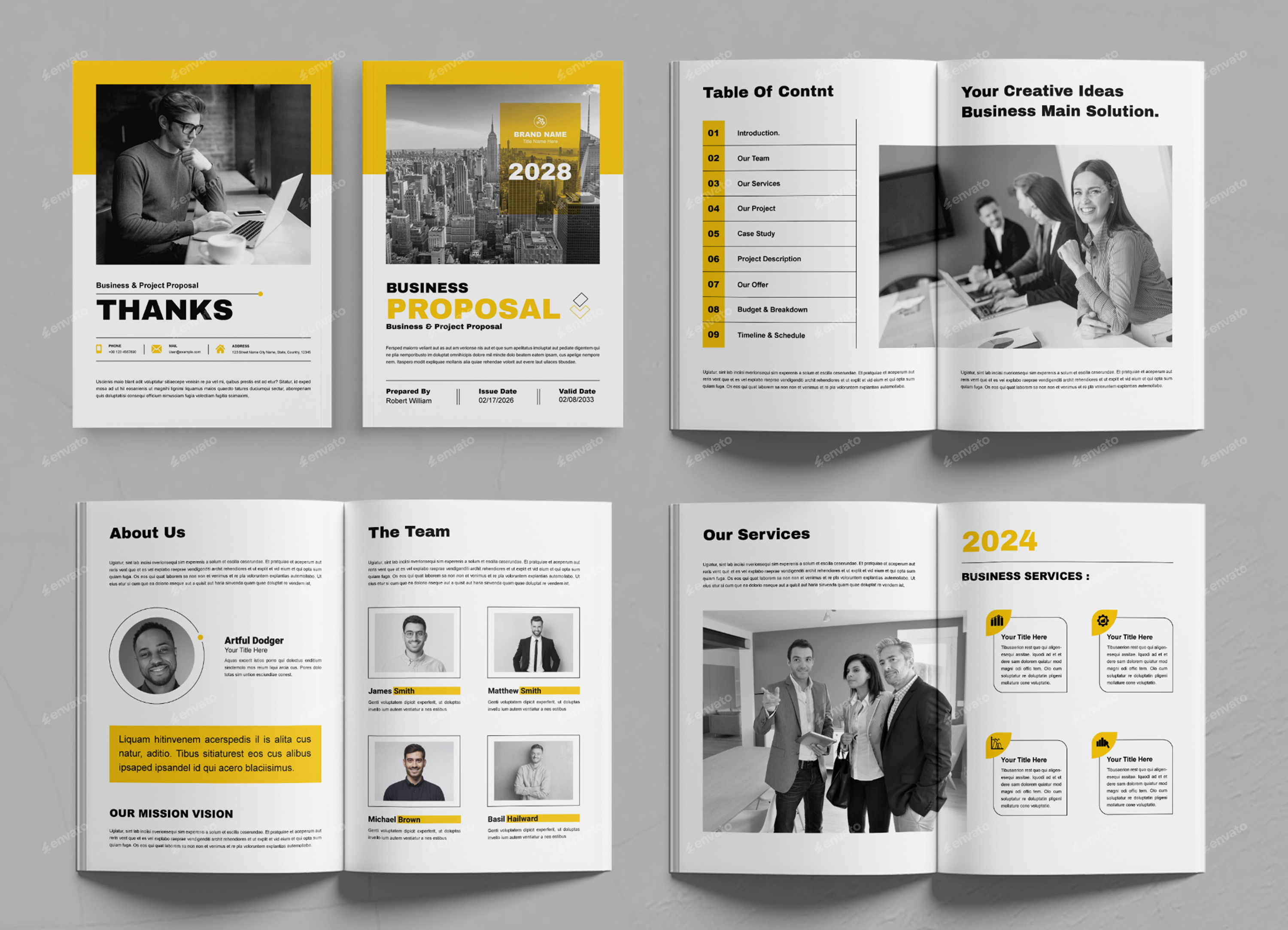 Business Proposal Design Template, Print Templates | GraphicRiver