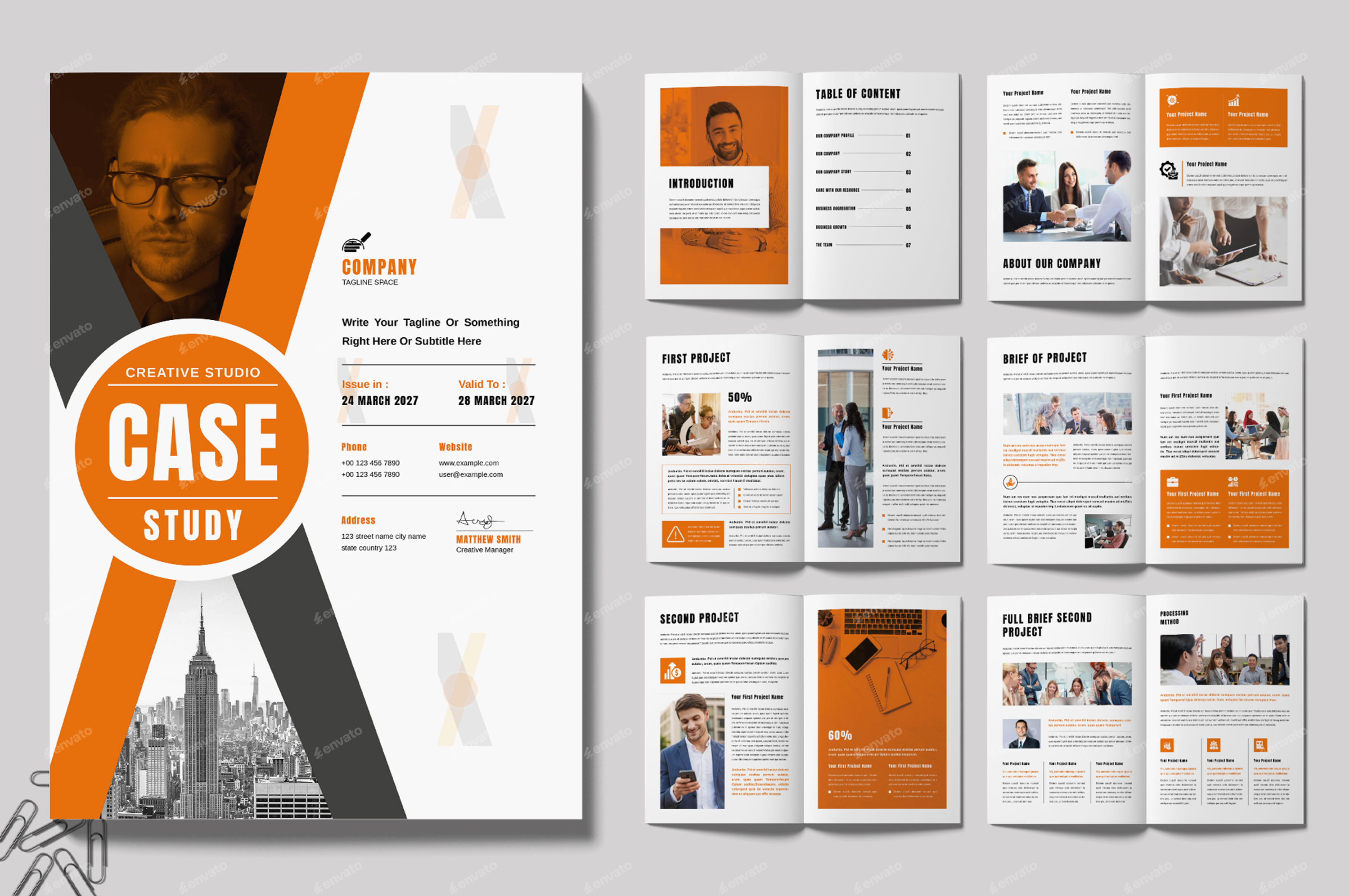 Case Study Booklet Template Layout, Print Templates | GraphicRiver