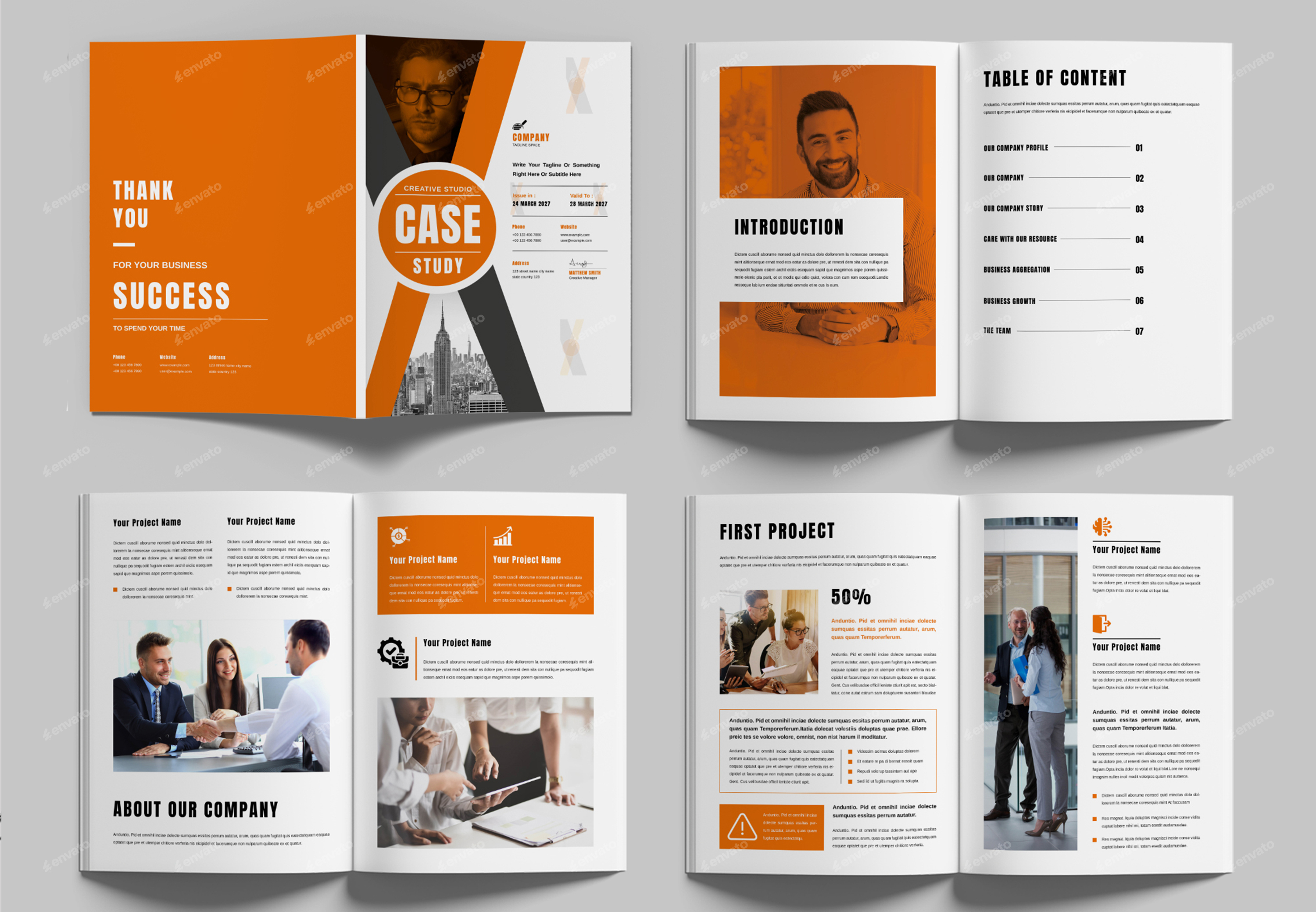 Case Study Booklet Template Layout, Print Templates | GraphicRiver