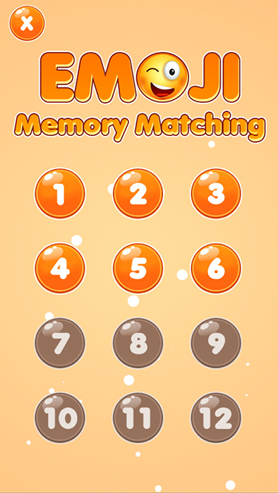 Emoji Memory Matching Card Game ( HTML5 ) Puzzle Game by CGFX-Studio
