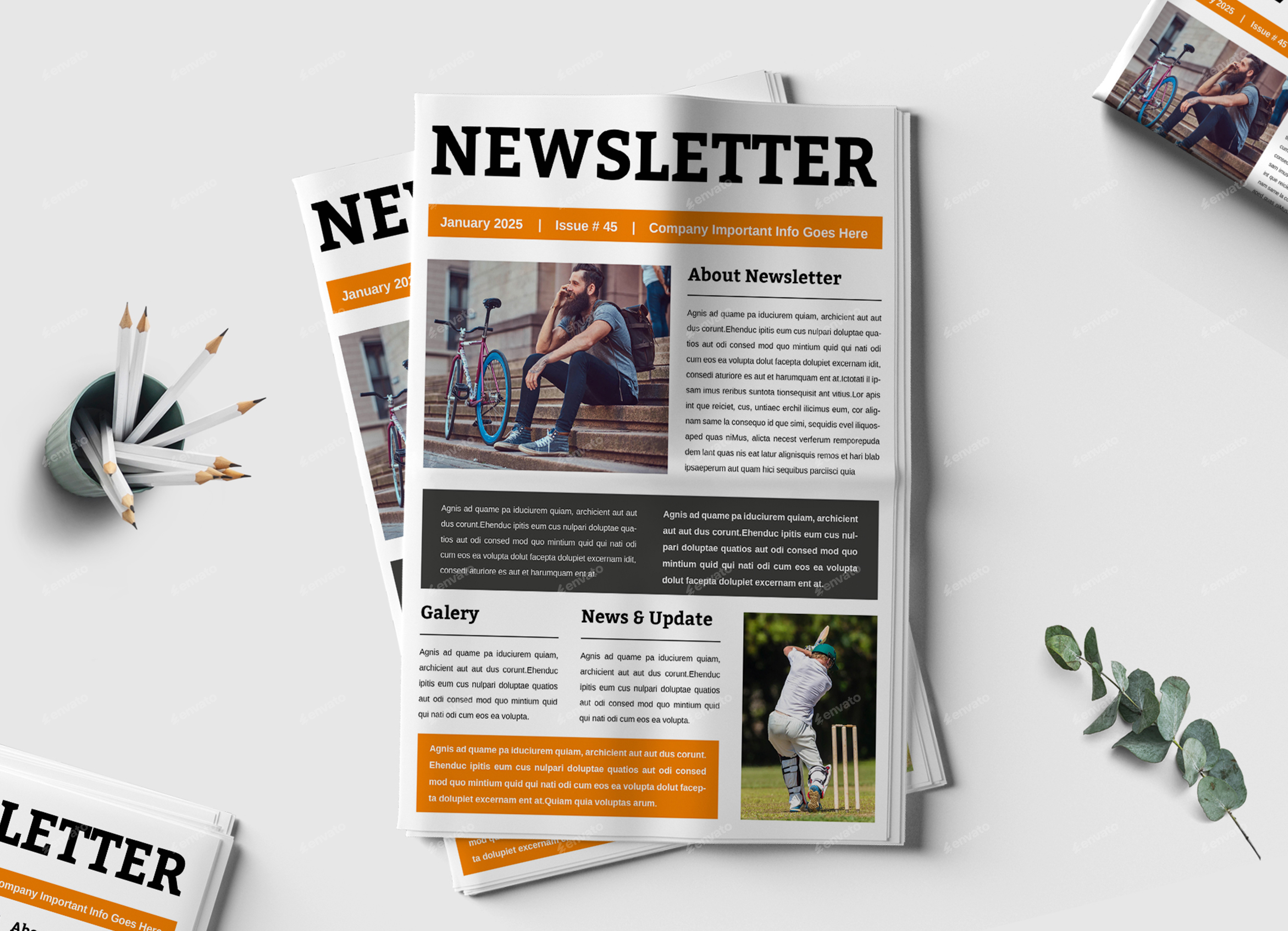 Newsletter Template, Print Templates | GraphicRiver