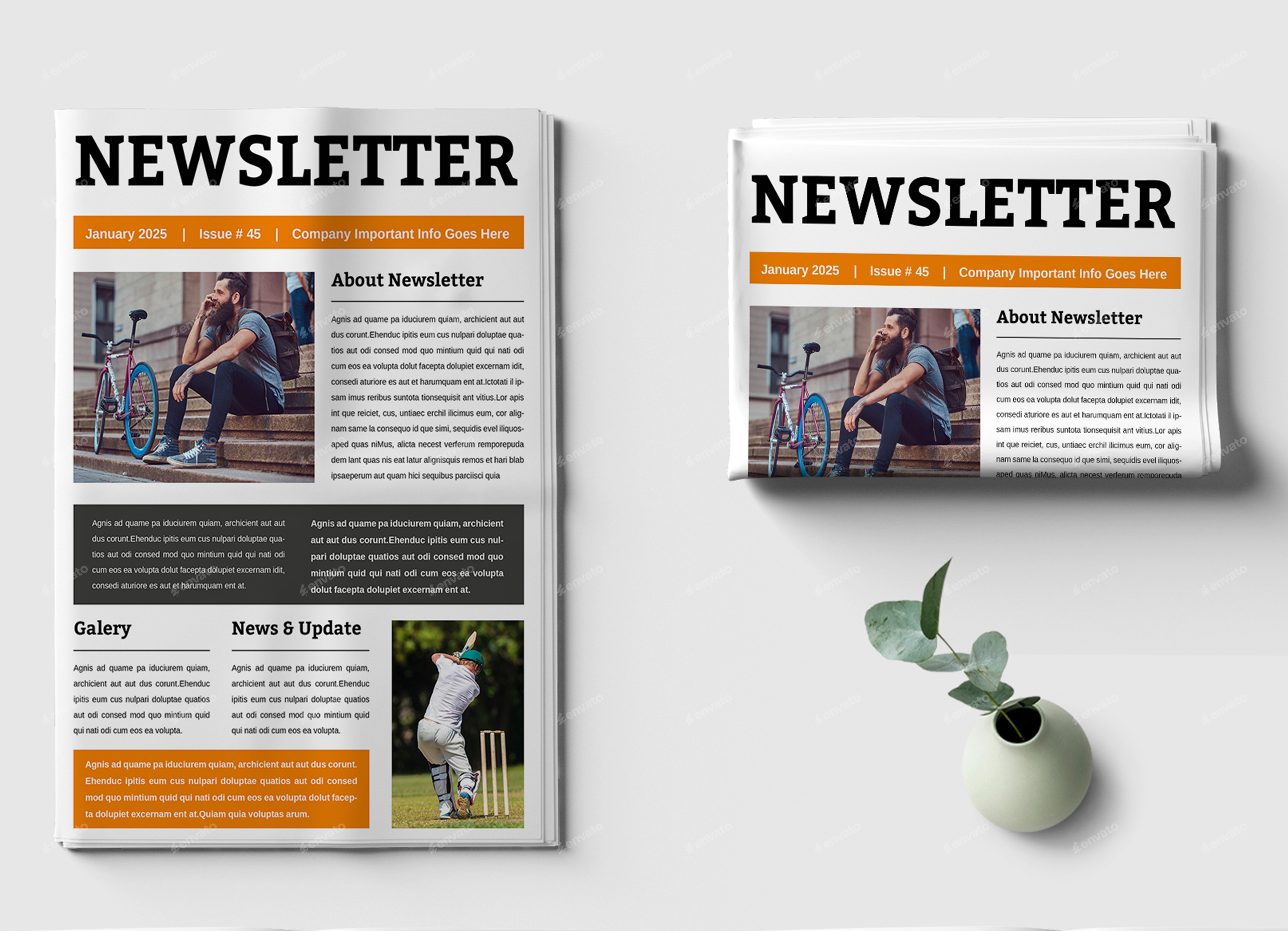 Newsletter Template, Print Templates | GraphicRiver