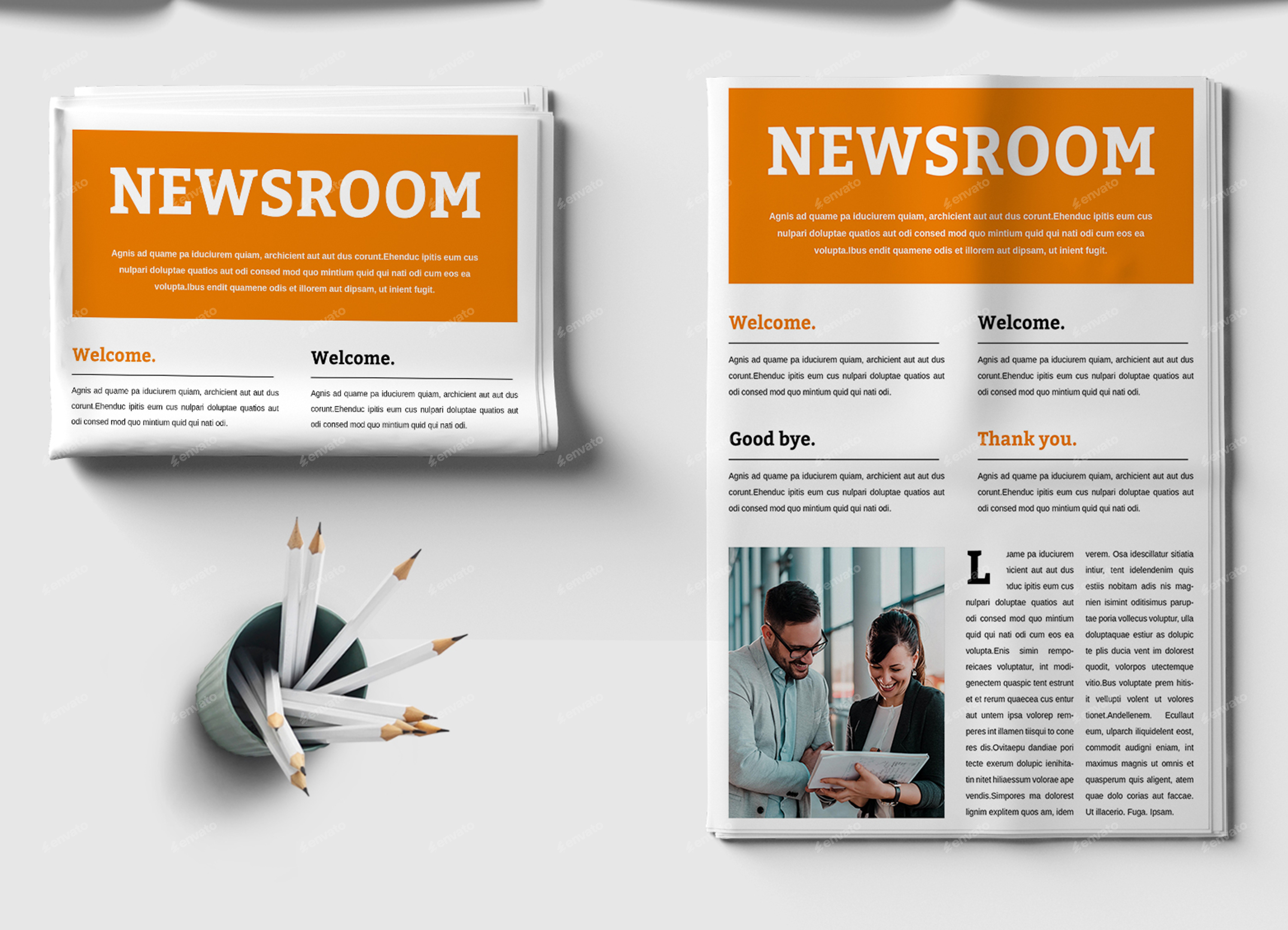 Newsletter Template, Print Templates | GraphicRiver