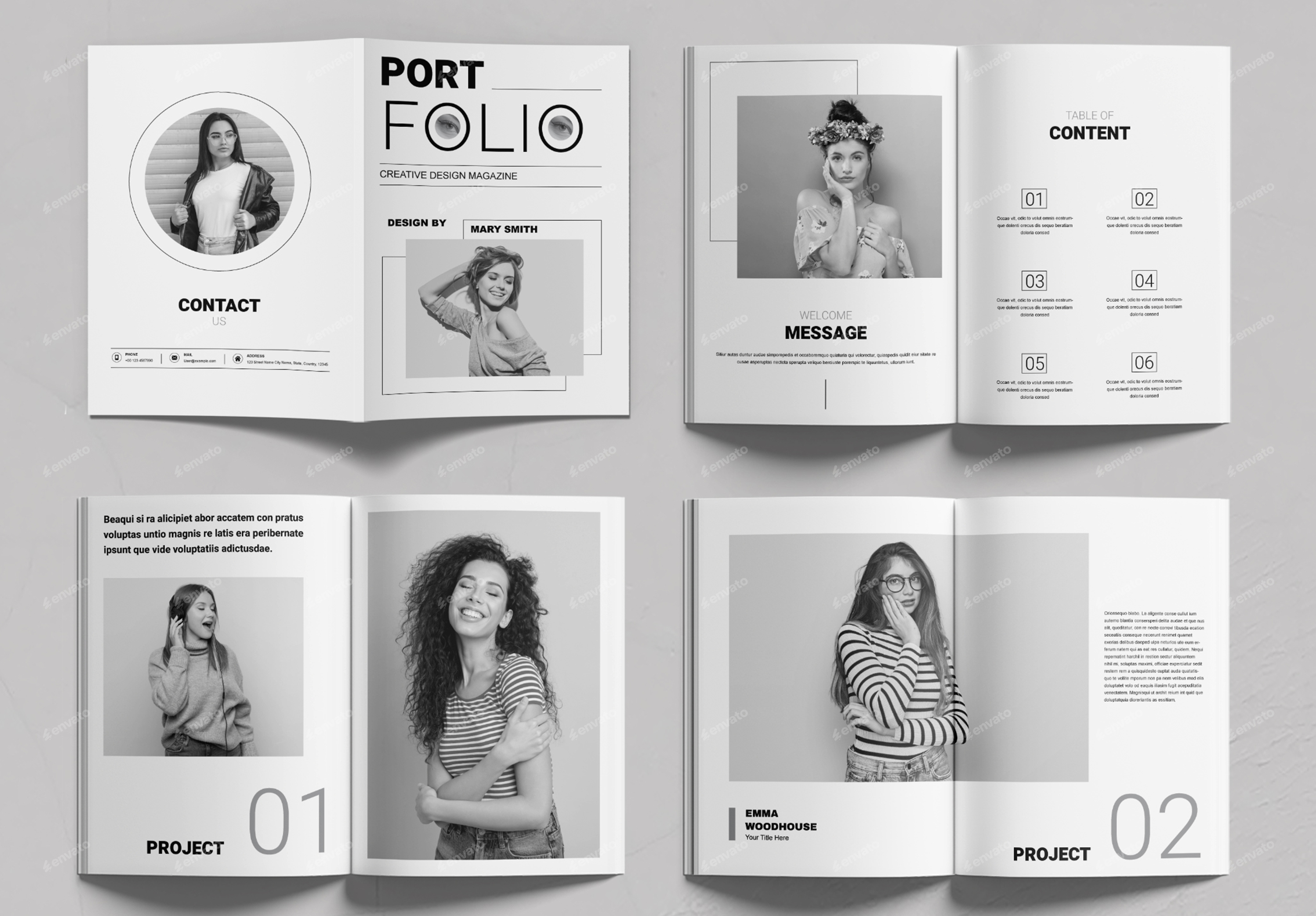 Portfolio Magazine Design Layout, Print Templates | GraphicRiver