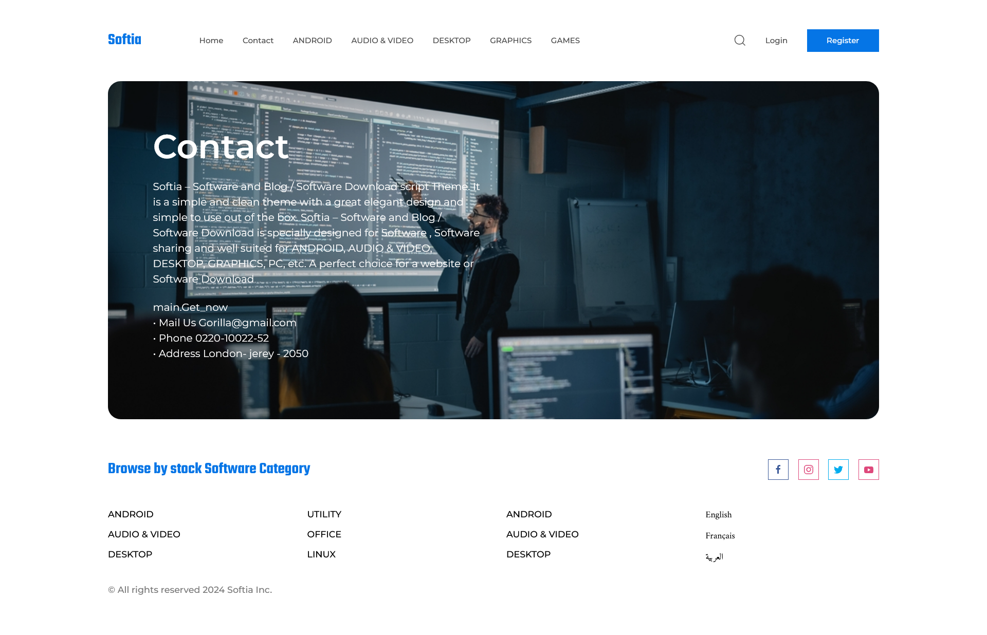 Softia – Software and Blog / Download script Theme by Gorella | CodeCanyon