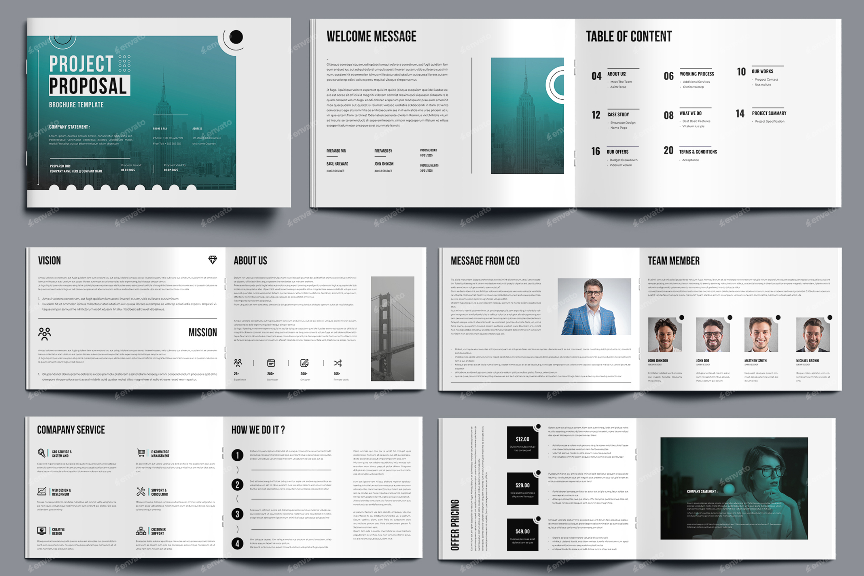Project Proposal Layout, Print Templates | GraphicRiver