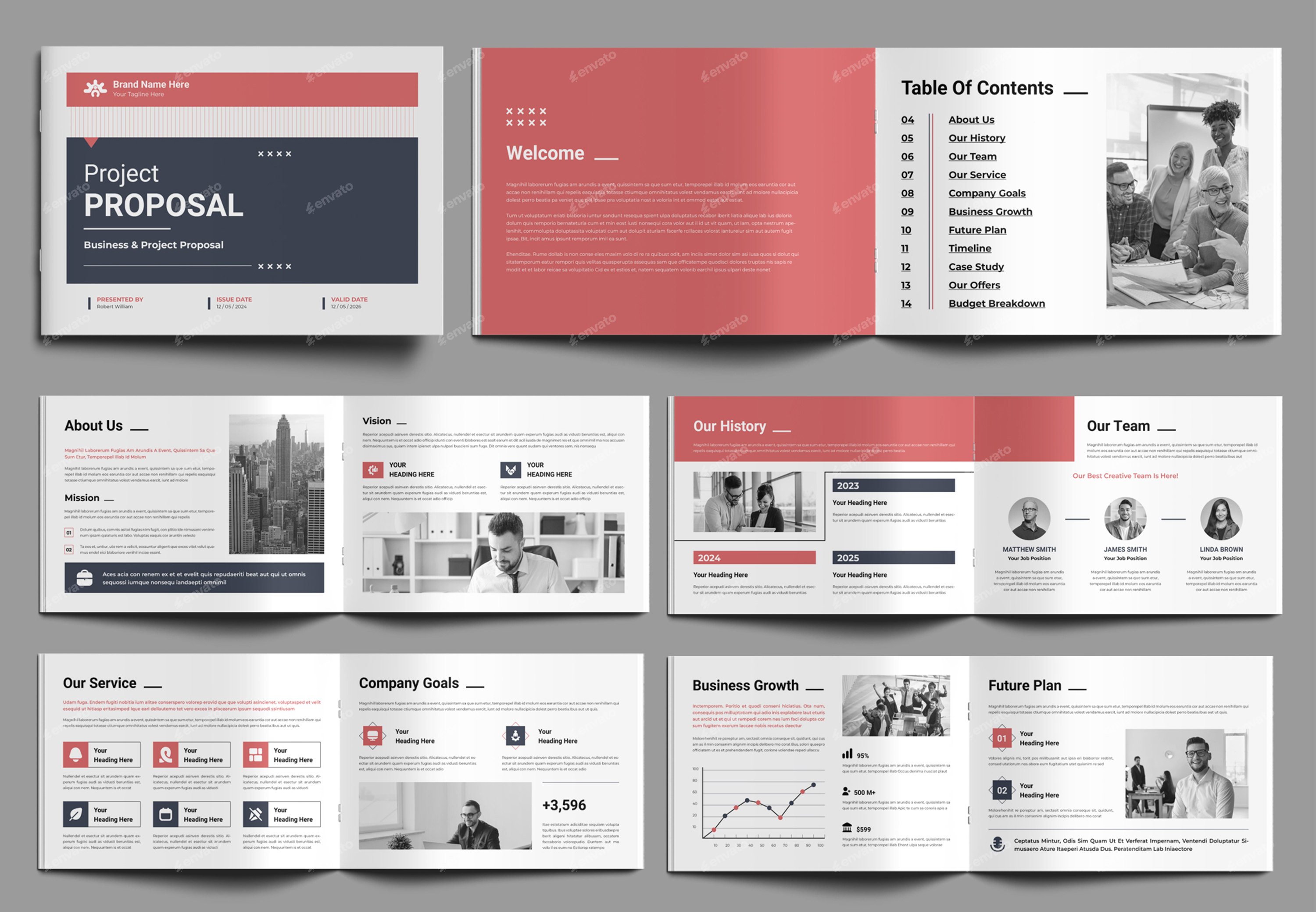 Project Proposal Layout, Print Templates | GraphicRiver