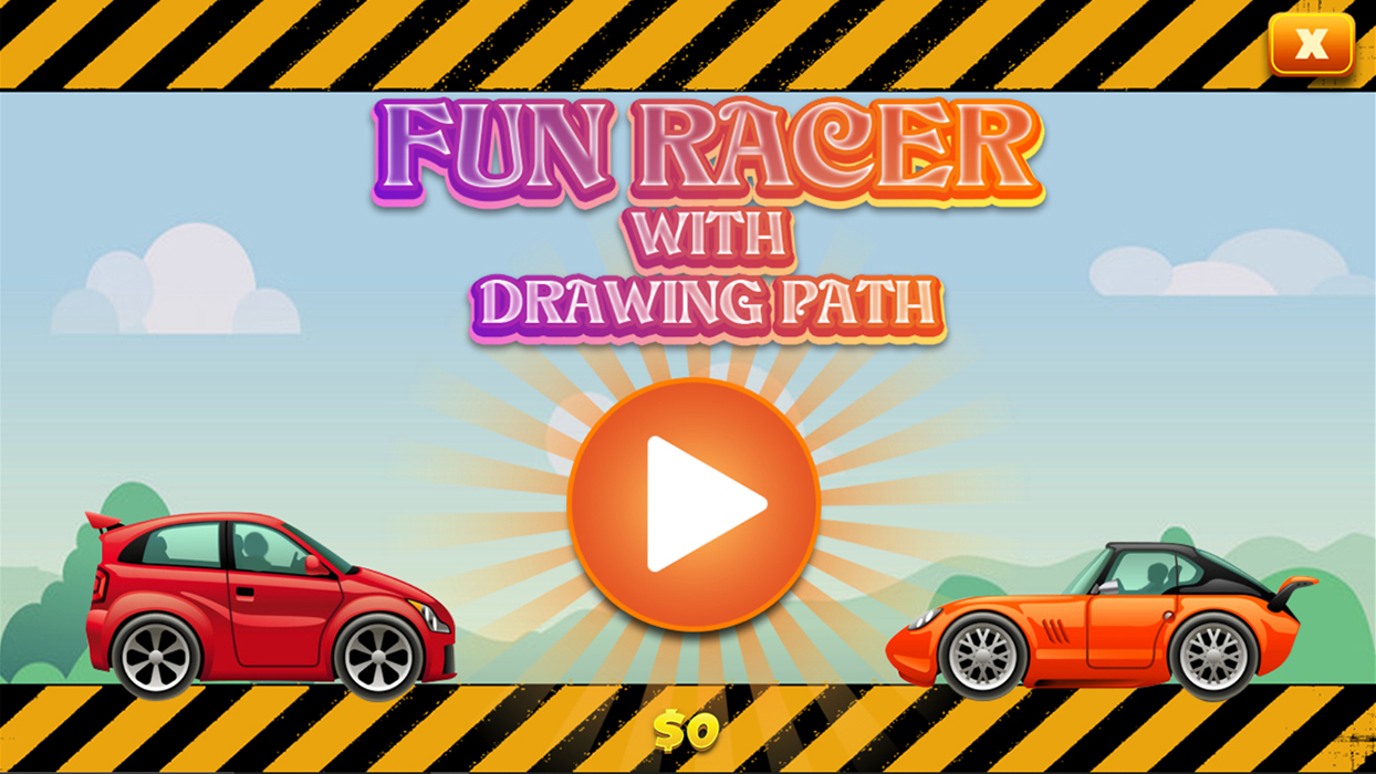 Fun Racer with Drawing Path ( HTML5 ) Car Racing Game by CGFX-Studio