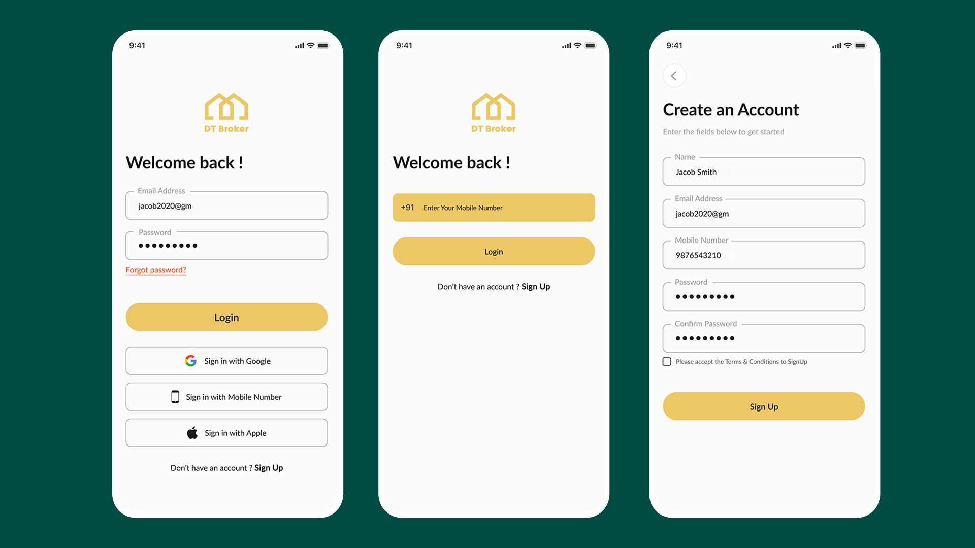 DTBroker: Real Estate Property Buy-Rent-Sell Flutter Android-iOS-Web ...