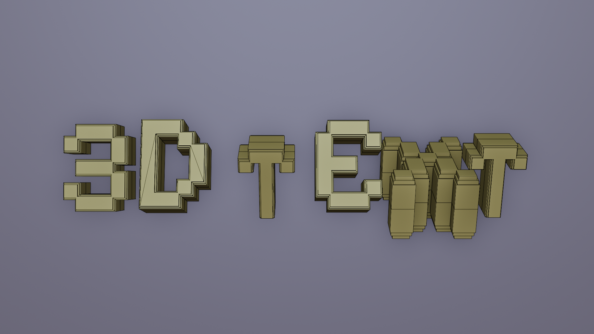 Pixelate 3D Typography Animation by PixelPioneerX | 3DOcean