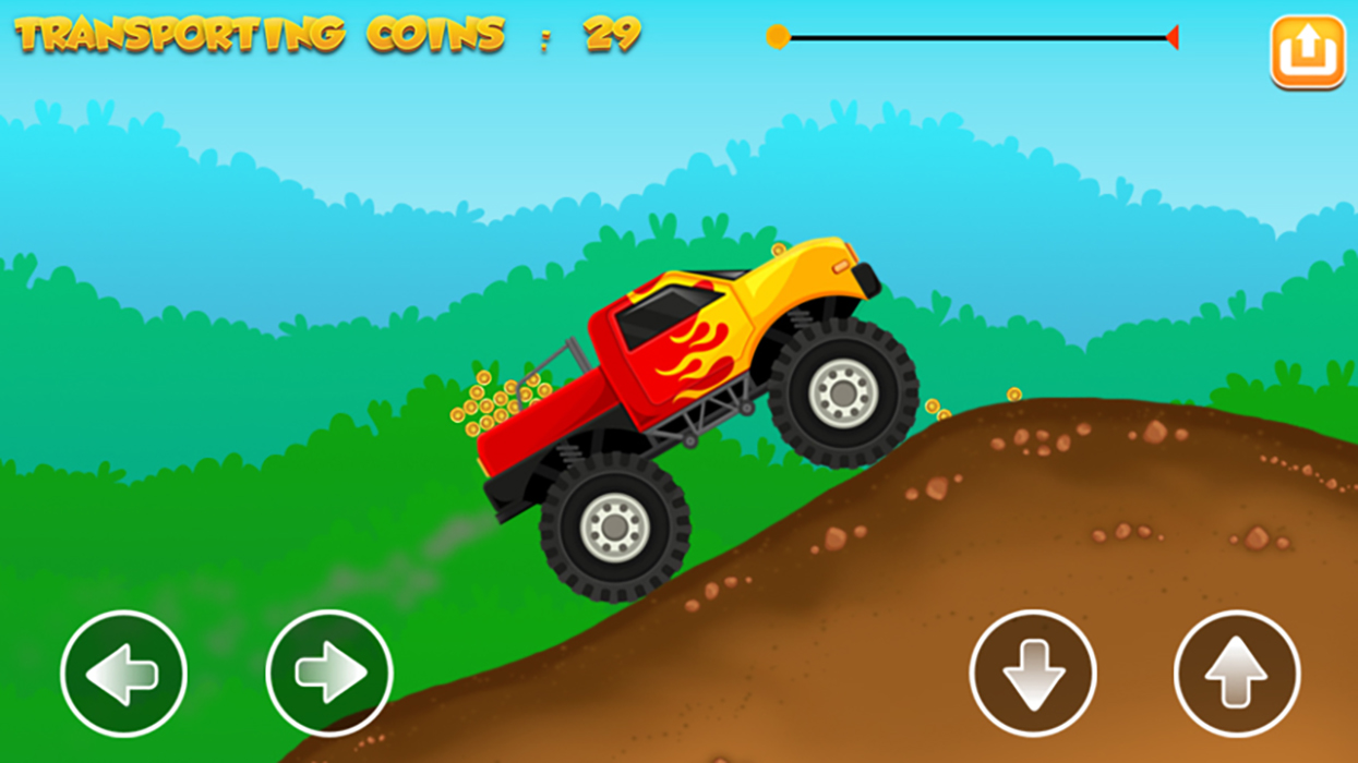 Coins Transporter Monster Truck ( HTML5 ) Racing Game by CGFX-Studio