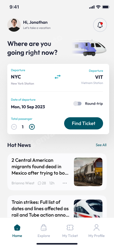 Pegitrain | Figma Template - Train Booking Ticket UI KIts App, Web Elements