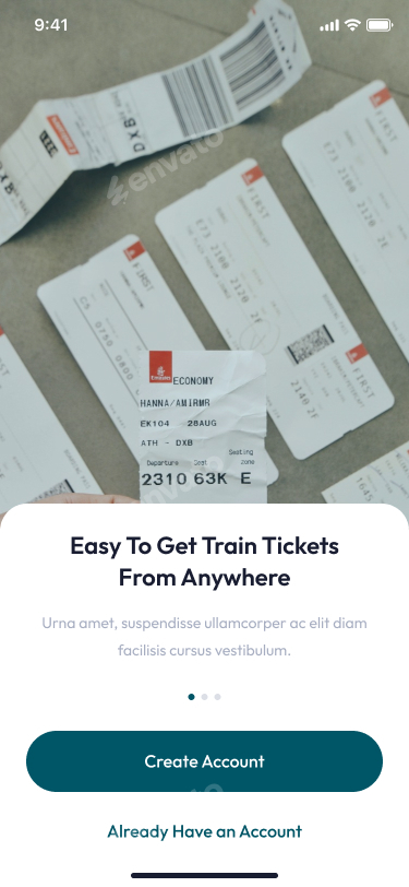 Pegitrain | Figma Template - Train Booking Ticket UI KIts App, Web Elements