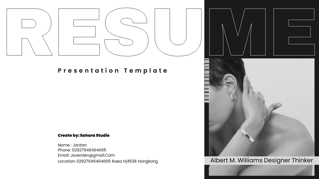 Resume Google Slides Presentation., Presentation Templates | GraphicRiver