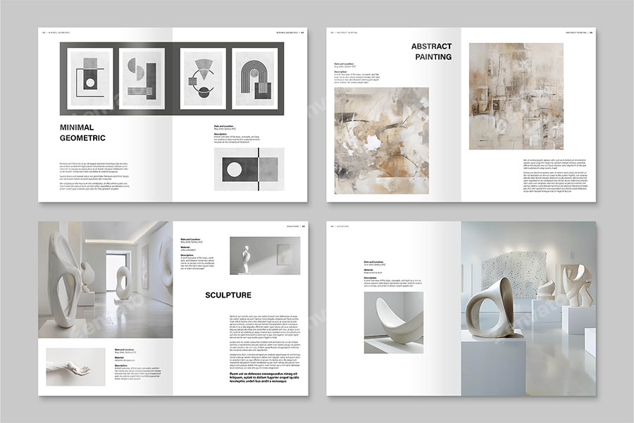 Minimalist Art Portfolio Template, Print Templates | GraphicRiver