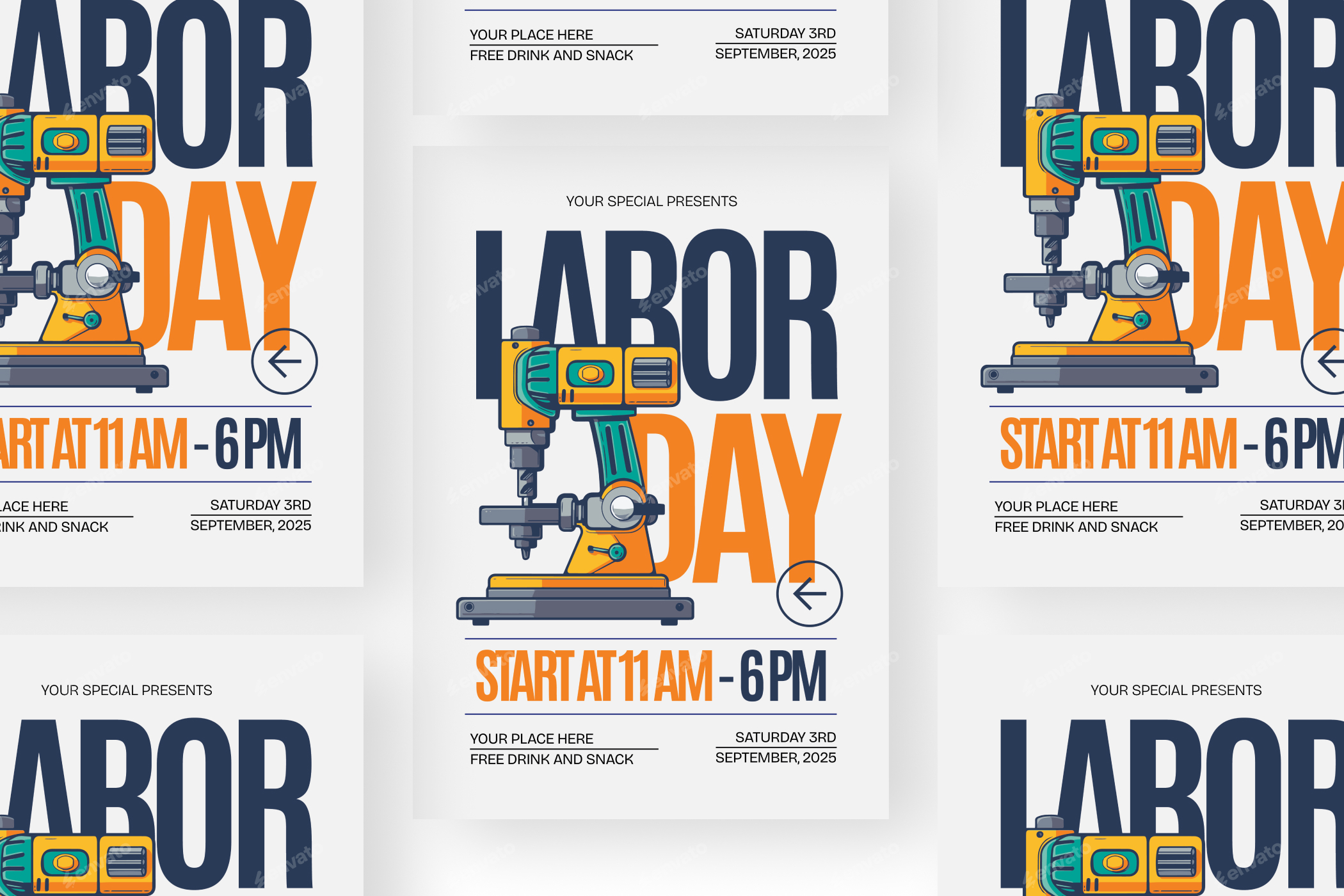 Labor Day - Flyer Set, Print Templates | GraphicRiver