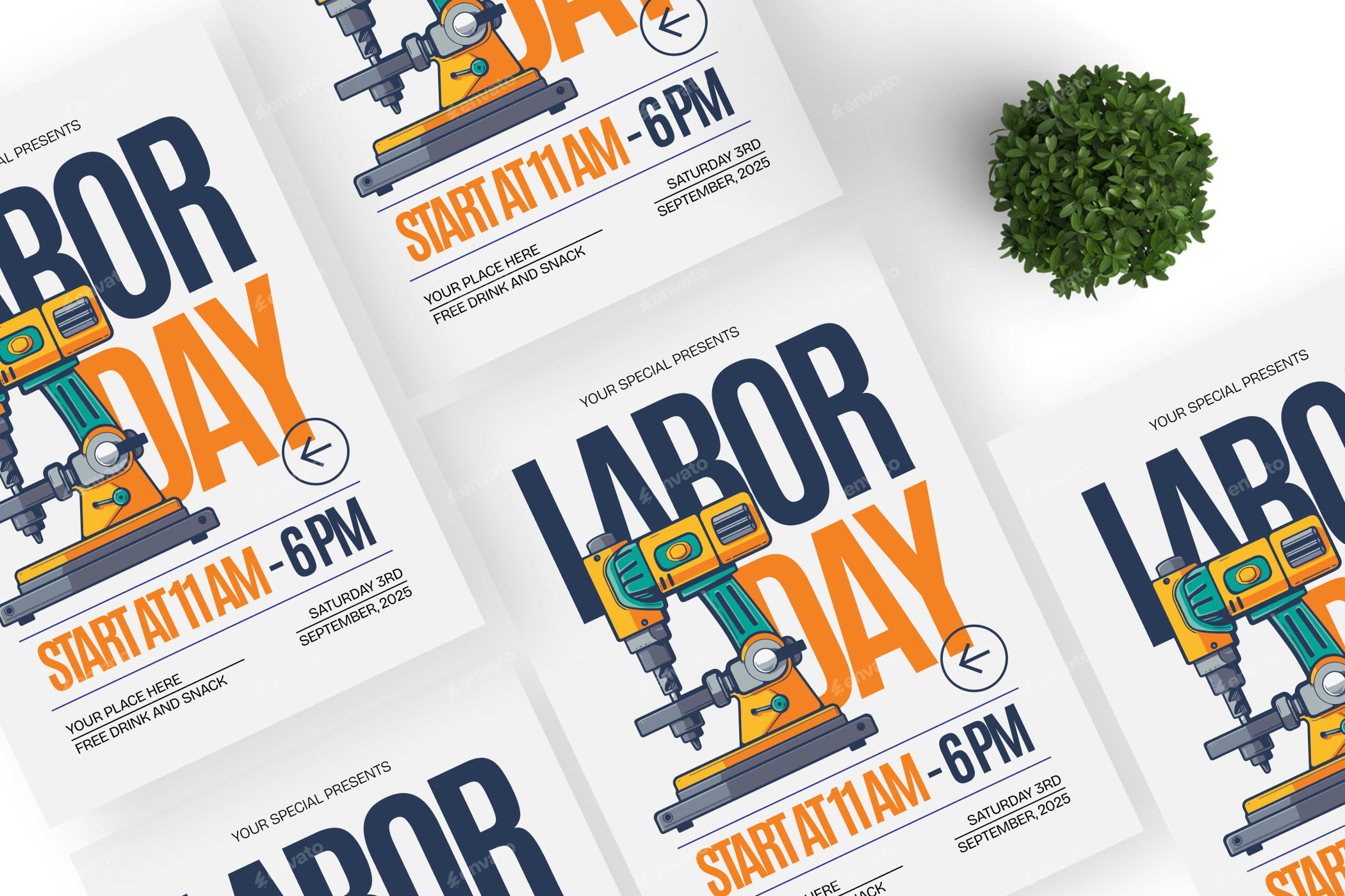 Labor Day - Flyer Set, Print Templates | GraphicRiver
