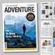 Outdoor Adventure Travel Magazine Template, Print Templates | GraphicRiver