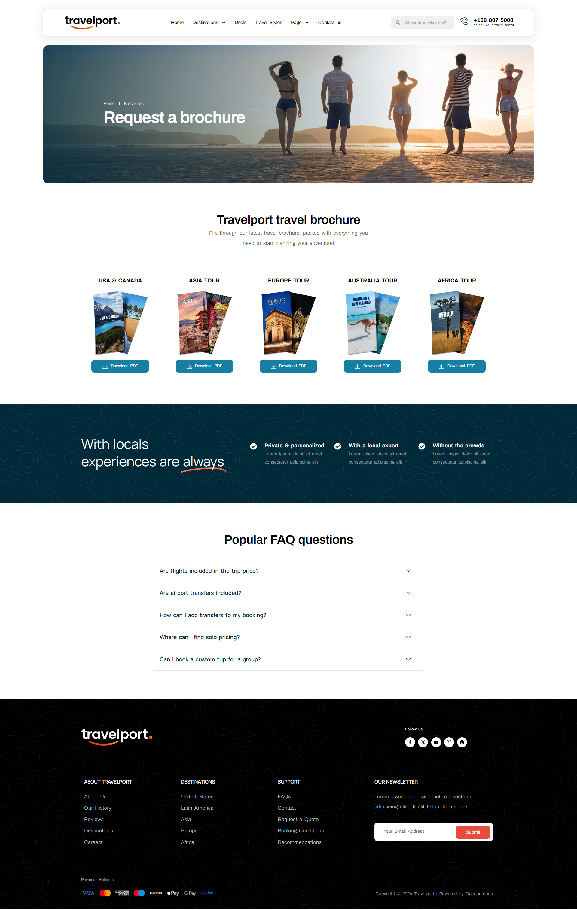 Travelport - Tour & Travel Agency Elementor Pro Template Kit by ...