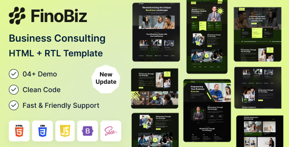 FinoBiz - Business Consulting HTML Template Multipurpose by s7template