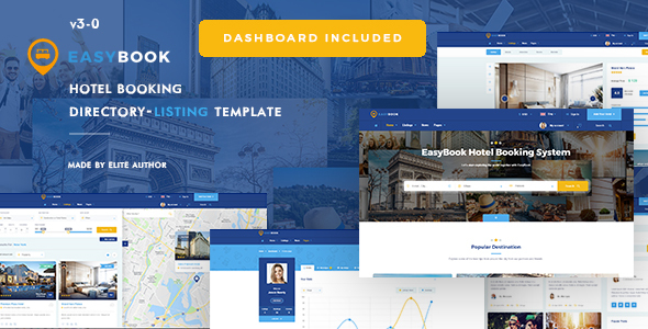 Easybook - Hotel Booking Directory Listing Template by kwst | ThemeForest
