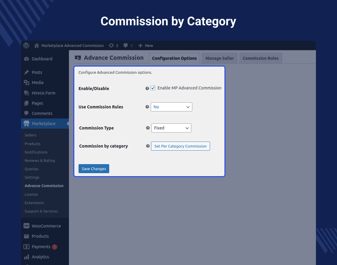 Marketplace Advanced Commission Plugin for WooCommerce by Webkul ...