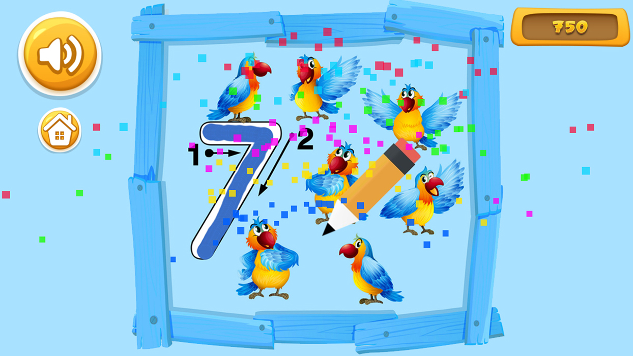 Number Writing v2 ( HTML5 ) Kids Educational Game by CGFX-Studio ...