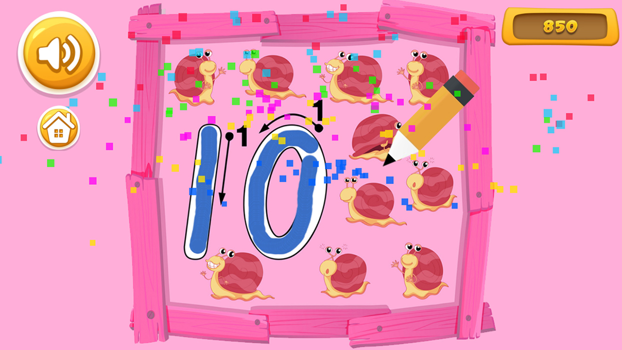 Number Writing v2 ( HTML5 ) Kids Educational Game by CGFX-Studio ...