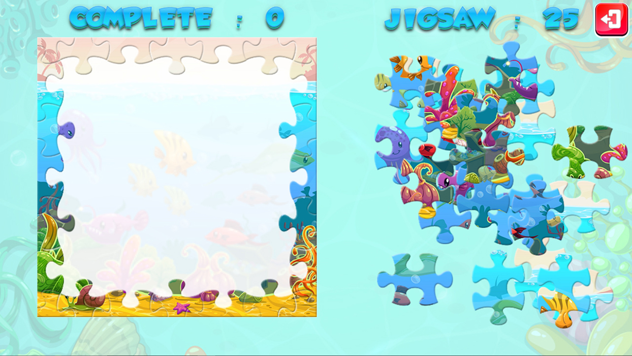 Fish World Jigsaw ( HTML5 ) Puzzle Game by Pro_Gaming | CodeCanyon