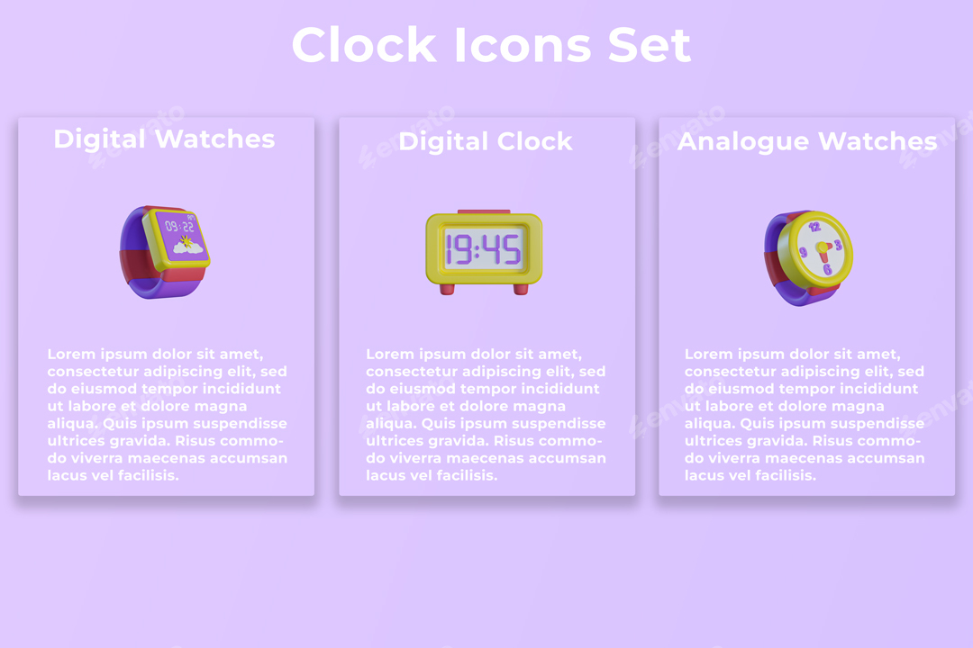 3D Clock Icon, Graphics | GraphicRiver