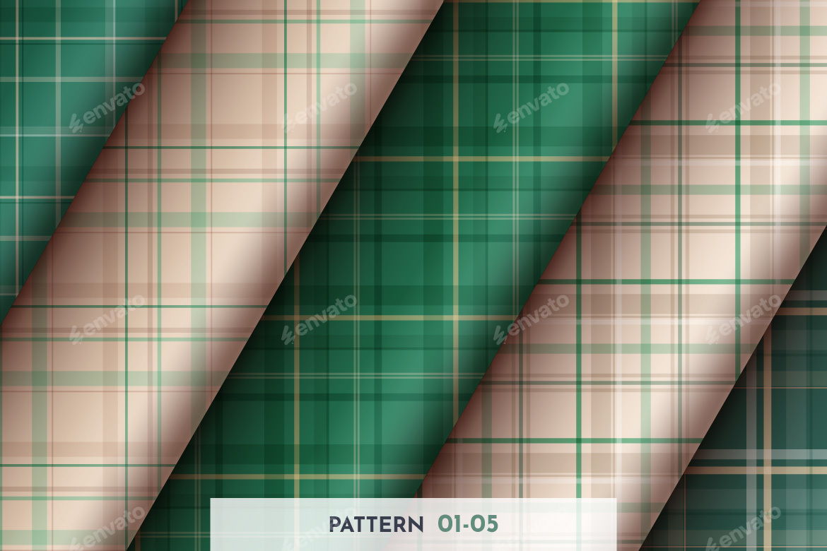 10 Seamless Simple Tartan Patterns, Graphics | GraphicRiver
