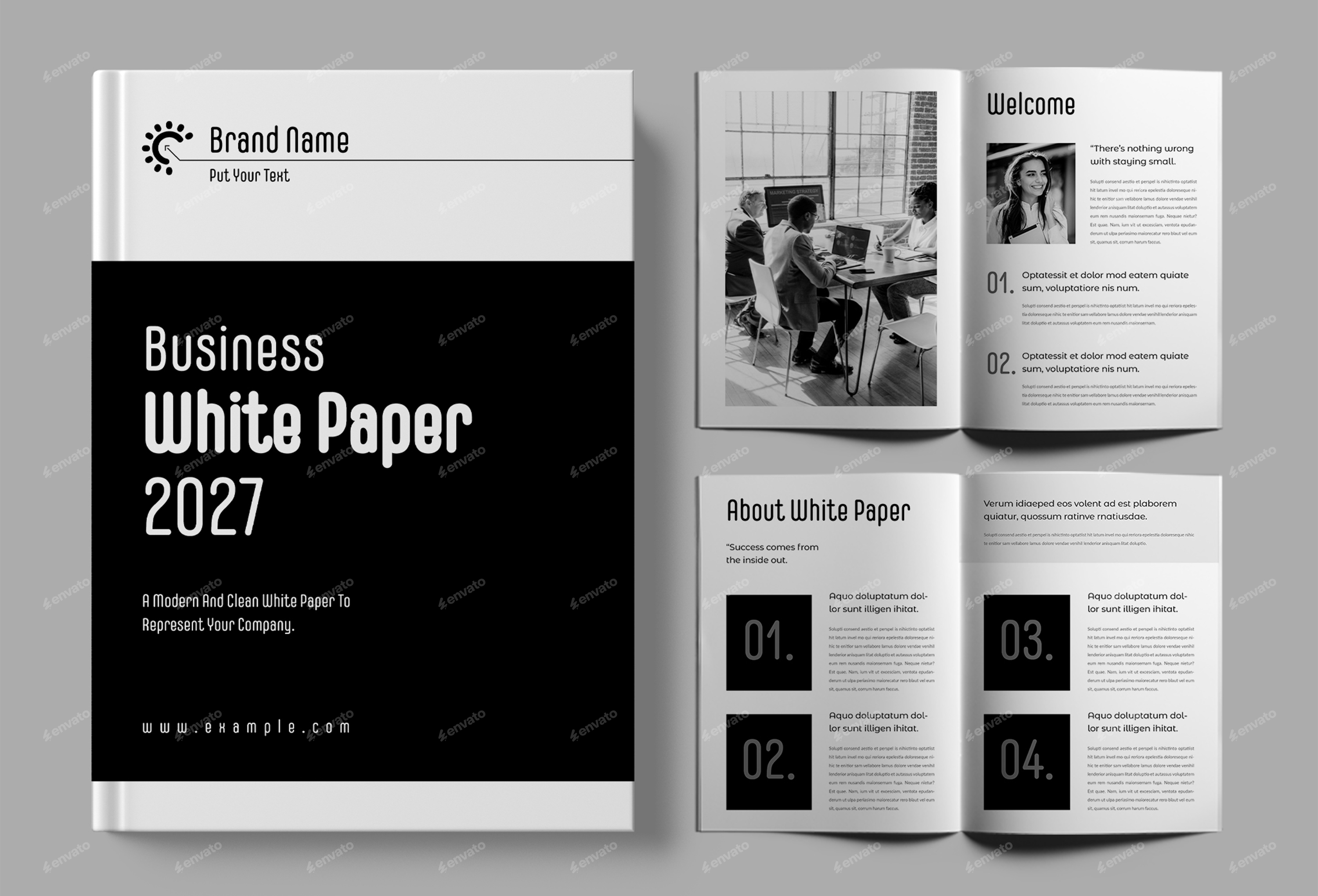 White Paper Layout Design, Print Templates | GraphicRiver