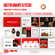 Food & Restaurant Presentation Template design, Presentation Templates