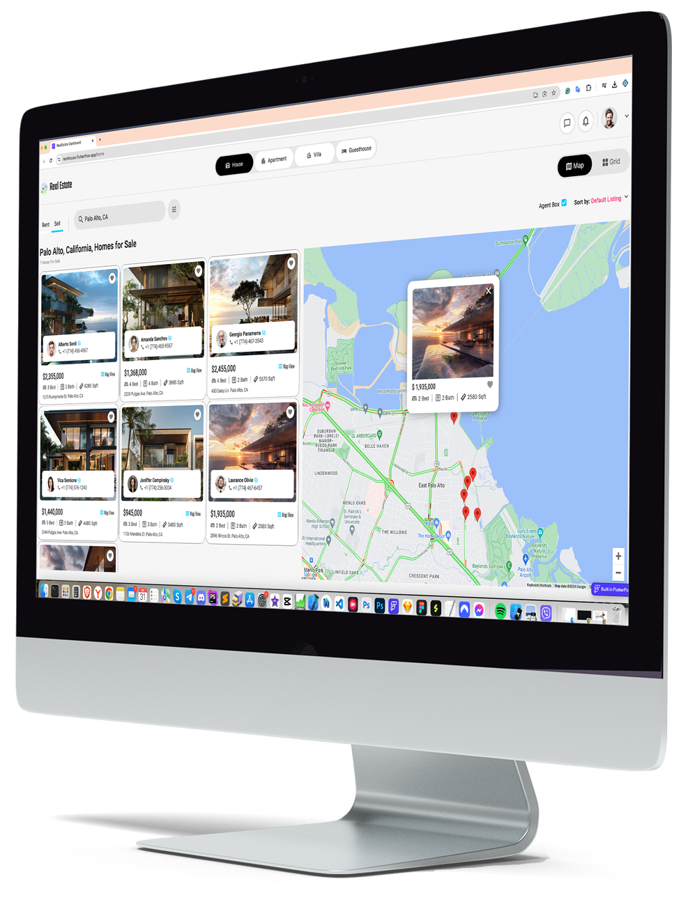 Property Map Flash Marker - The Ultimate Real Estate Dashboard by MecoNata