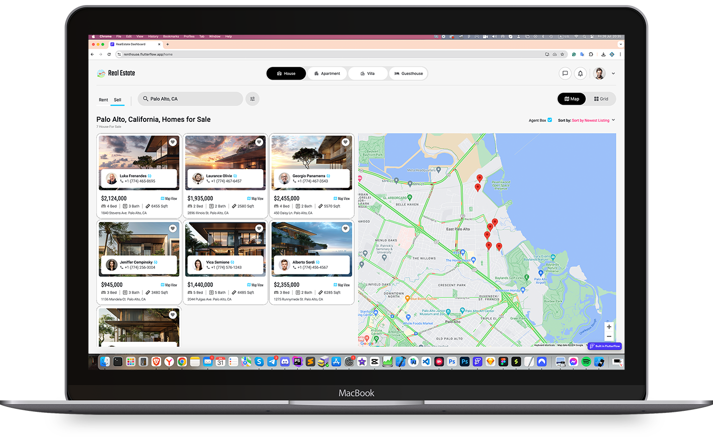 Property Map Flash Marker - The Ultimate Real Estate Dashboard by MecoNata