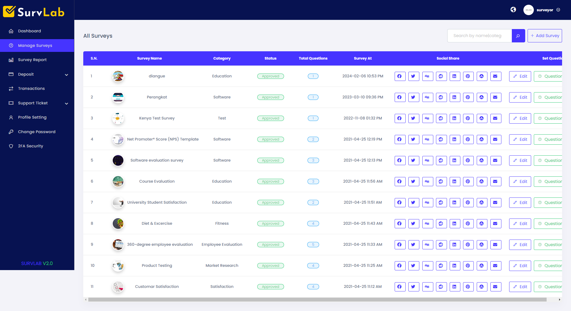 SurvLab - Online Survey Platform by ViserLab | CodeCanyon