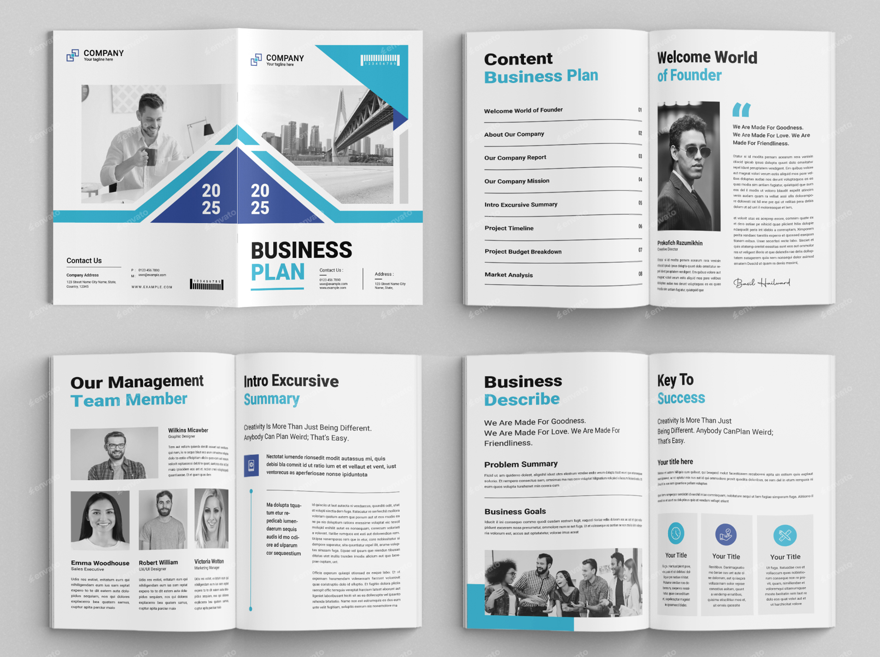 Business Plan Brochure Template, Print Templates | GraphicRiver