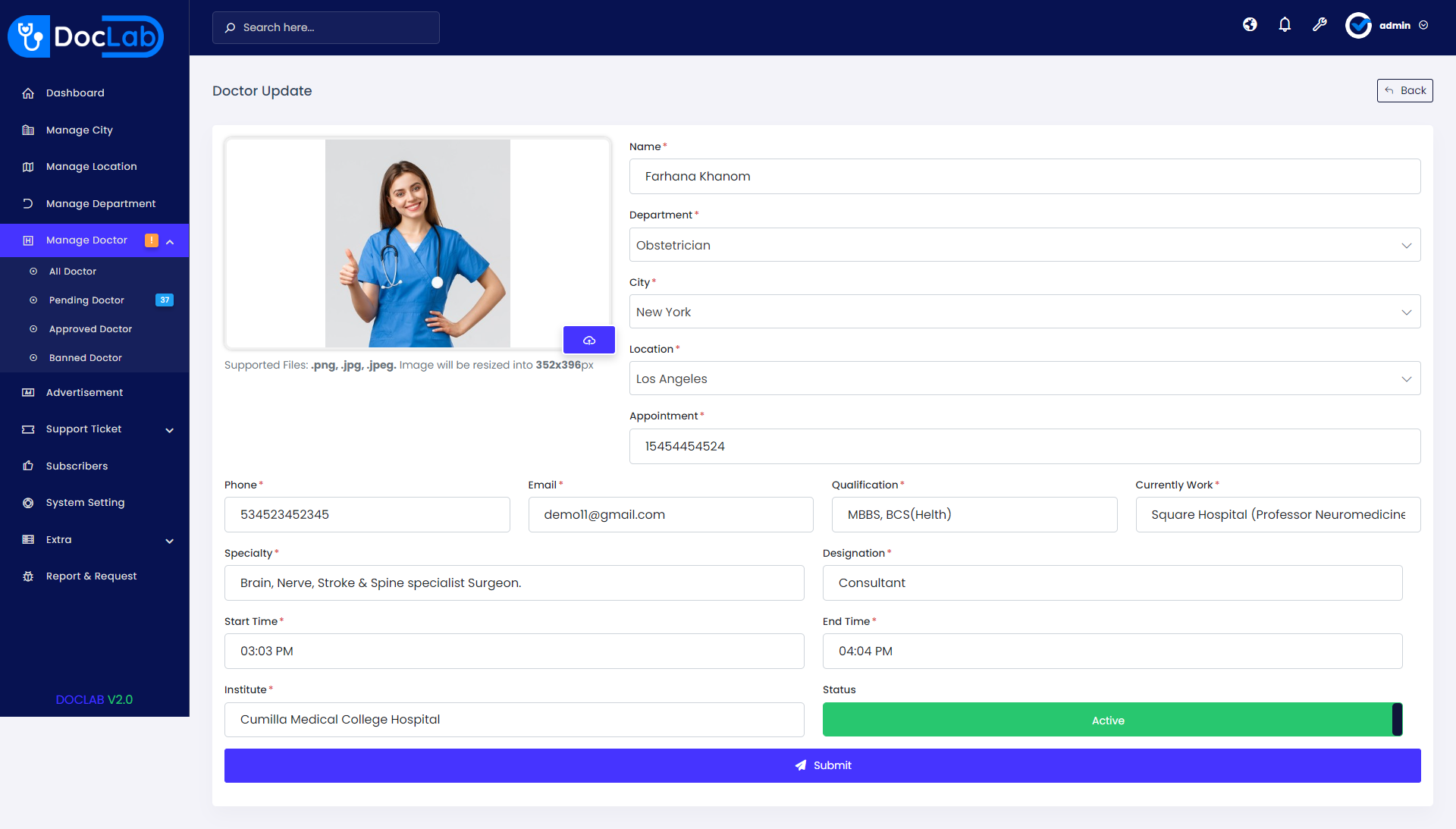 DocLab - Doctor Listing Platform by ViserLab | CodeCanyon